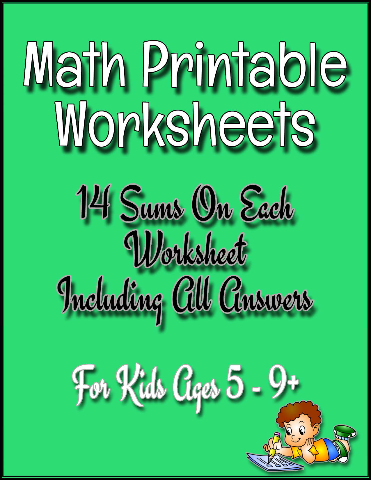 Kids Math Level 1 | Addition | 280 Printable | Homeschool Practice ...